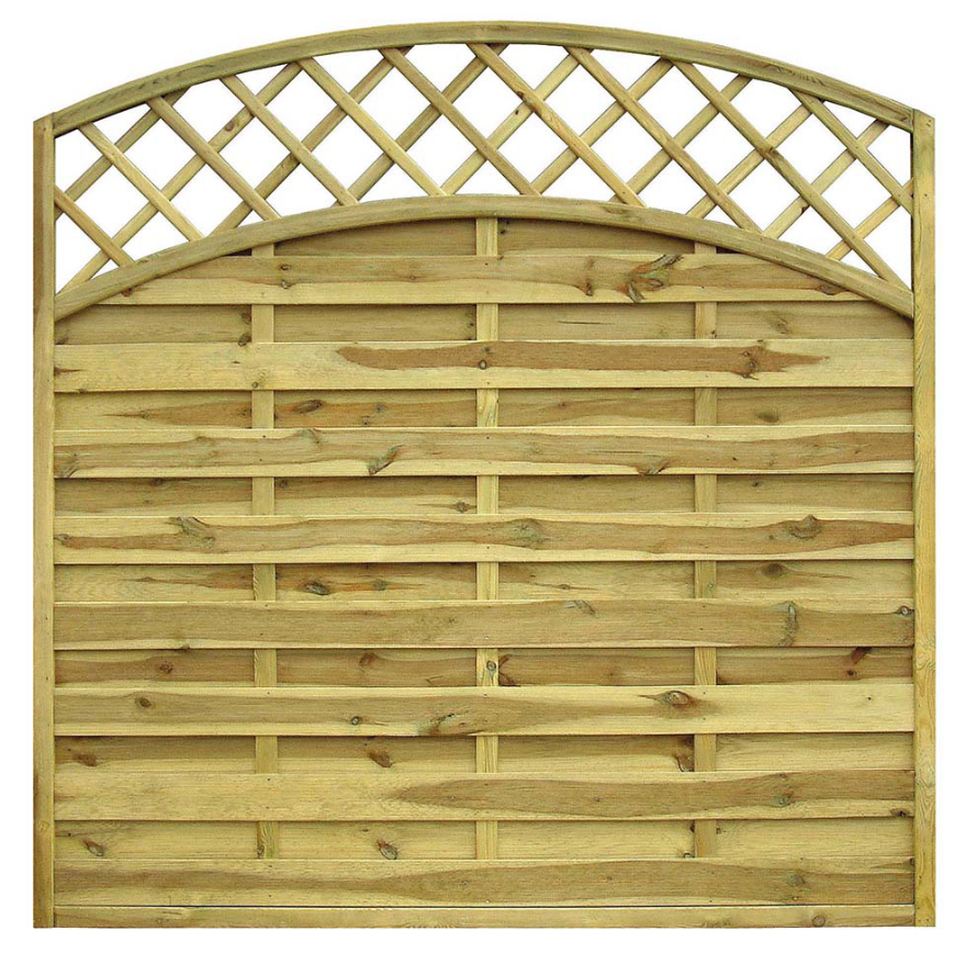 San Remo Bow Top Panel With Trellis - Tyne Valley Garden Centre